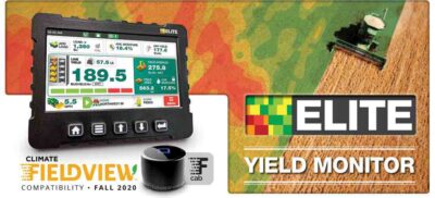 Elite Universal Yield Monitor - Field Mapping - % Moisture - Bushels/Acre